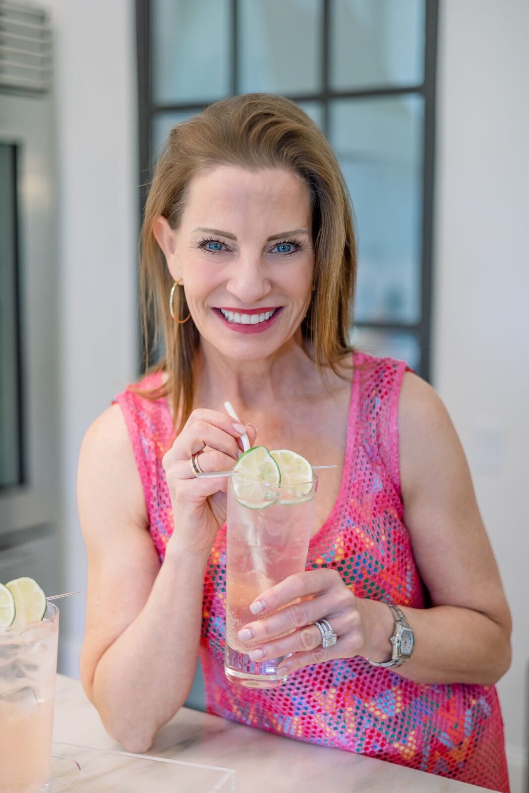 Rosé Lime Spritzer: A Refreshing Summer Cocktail - Tiffany Blackmon
