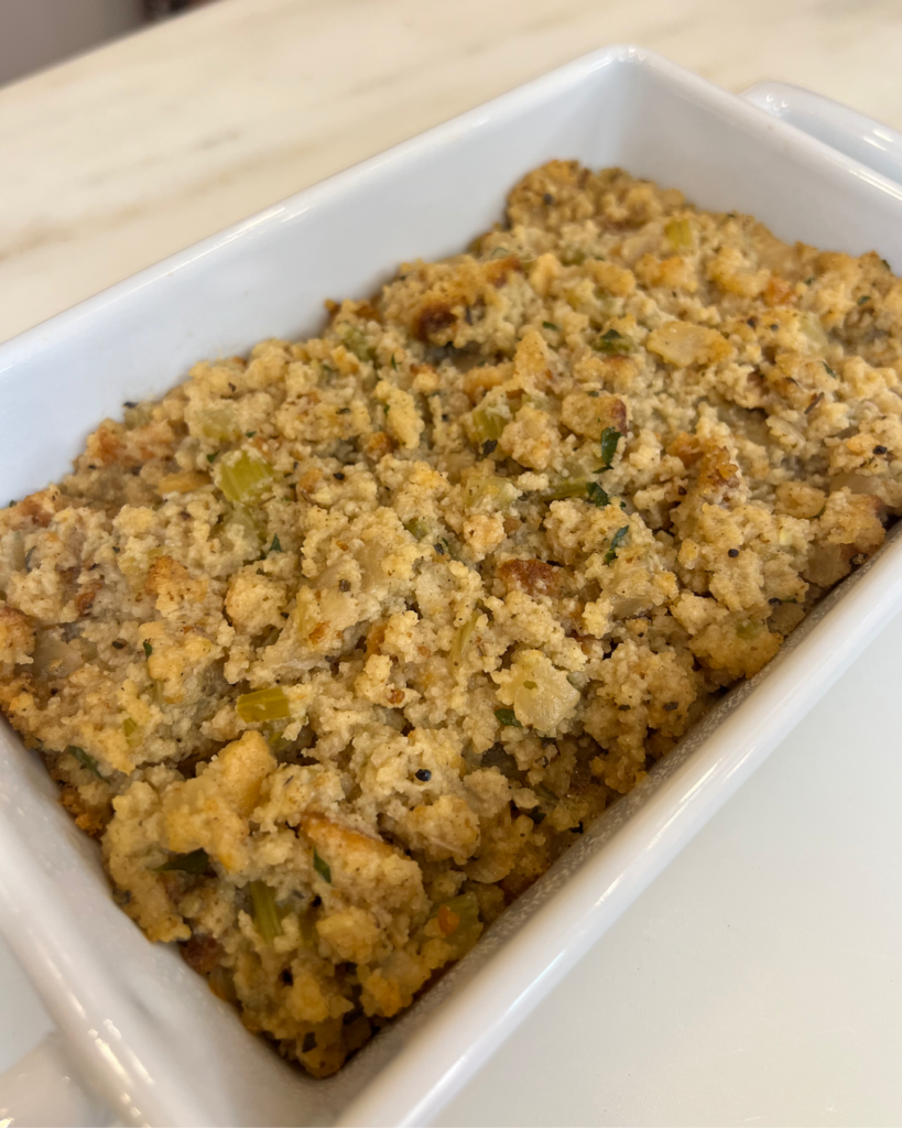 Delicious Thanksgiving Cornbread Dressing - Tiffany Blackmon